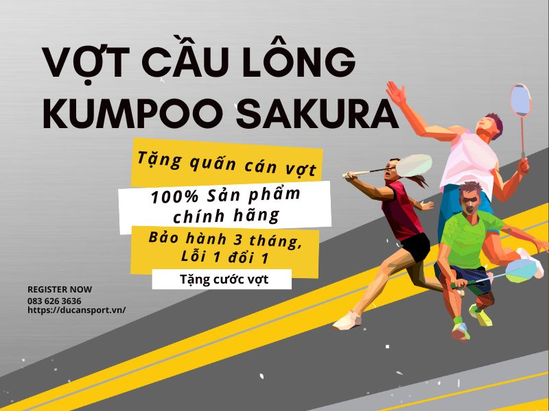 Vợt Cầu Lông Kumpoo Sakura Chính Hãng, Giá Tốt | ĐứcAnSport